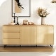 Modern Buffet Sideboard Cabinet TV Console with 3 Drawers - Bed Bath ...