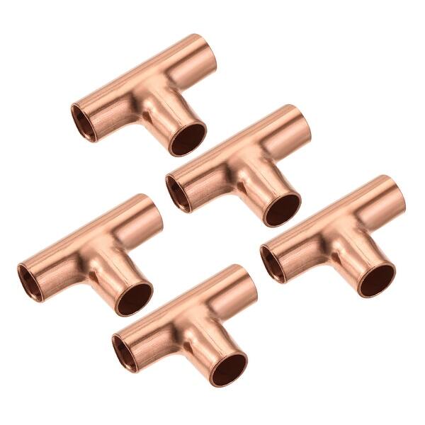 Tee Copper Fitting 3 Way Welding Joint for HVAC Air Conditioner - Bed ...