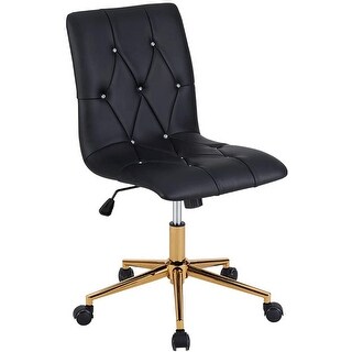 High Back Diamond Tufted Designer Home Office Task Chair - Bed Bath ...