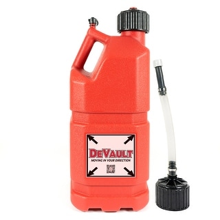 DeVault Enterprises - 5 Gallon Red Industrial Strength Utility Jug ...