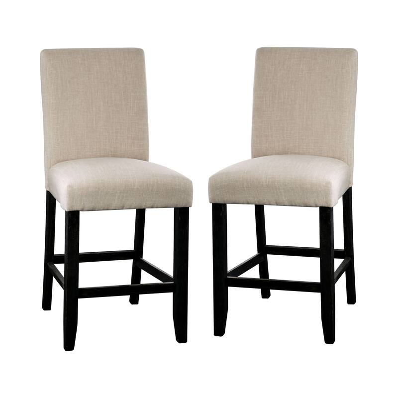 Shap Rustic Linen Counter Height Chairs (Set of 2) by Furniture of ...