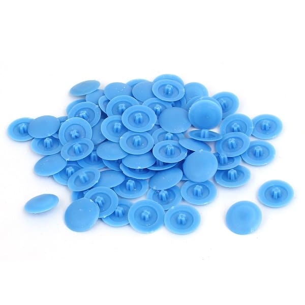12mm Dia Plastic Phillips Screw Cap Hole Plugs Dust Proof Covers Blue ...