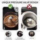 Moka Induction Stovetop Espresso Maker With Pressure valve,Crystal ...