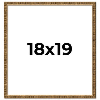 18x19 Frame Gold Solid Wood Picture Frame - Complete Modern Photo - Bed ...
