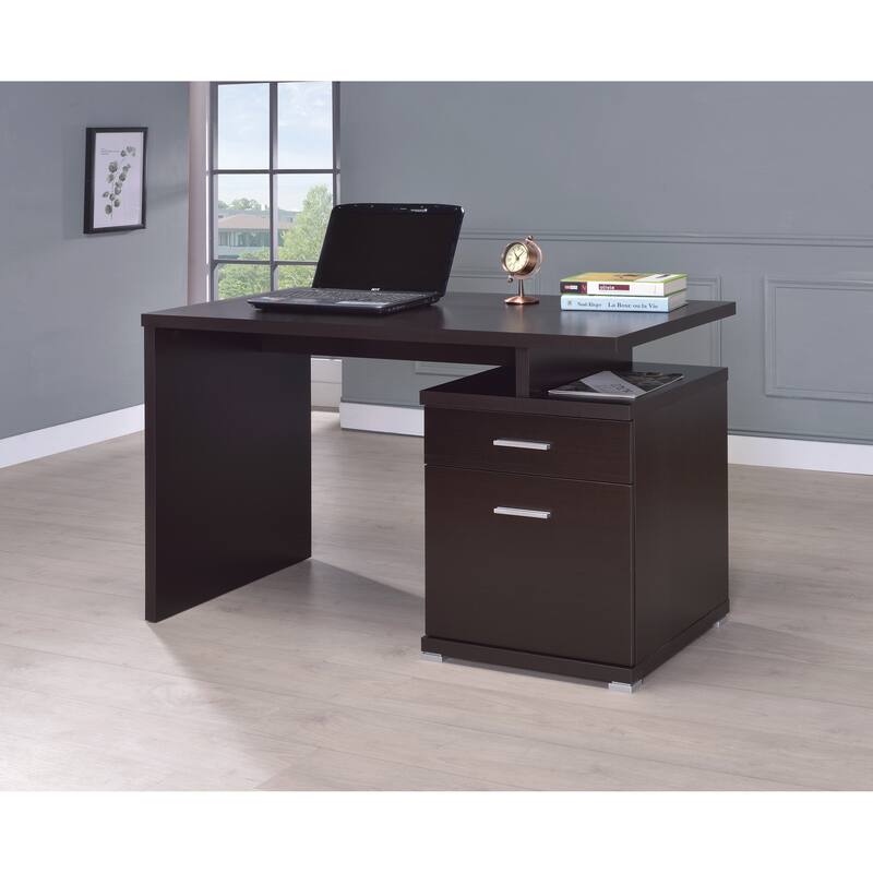 Dexter 2-drawer Reversible Office Desk - Overstock - 33988696