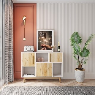 Multi-purpose storage cabinet with display stand and door - Bed Bath ...