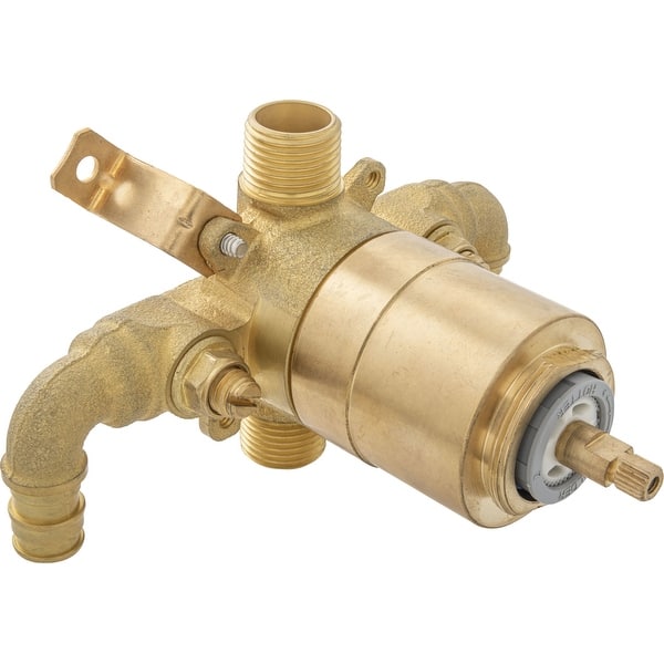 PROFLO Pressure Balanced Tub and Shower Faucet Valve with Stops PEX ...