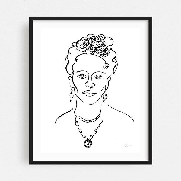 Ink Women III Line Drawings Black White Feminine Art Print/Poster - Bed ...