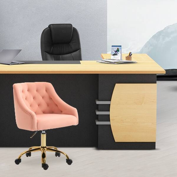 Modern Design office chair Pink desk chair Velvet task chair - Bed Bath ...