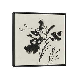 iCanvas "Black Florals II" by Isabelle Z Framed Canvas Print - Bed Bath ...
