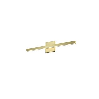 Dainolite Arandel Vanity Light - 18W LED - Aged Brass - Frosted Acrylic ...