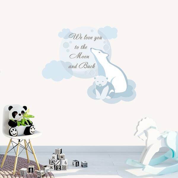 We Love You to the Moon and Back Wall Decal for Kids - Bed Bath ...
