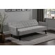 72 Inch Convertible Sleeper Sofa Bed with Folding Backrest, Drop-Down ...
