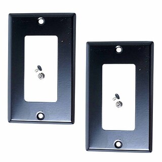 2 Switchplate Black Steel Duplex/GFI Classic - Bed Bath & Beyond - 13301179