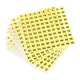 Number Sticker 1-100 Label Number Self Adhesive Yellow Black, Pack of ...