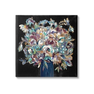 Stupell Modern Flower Bouquet Painting Stretched Canvas Wall Art ...