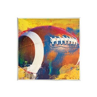 Stupell Football Paint Splatter Sports Wall Plaque Art, Design by ...