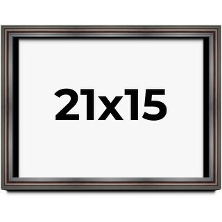 21x15 Shadow Box Frame Brown Cherry | 2.625 Inches Deep Pine Wood - Bed ...