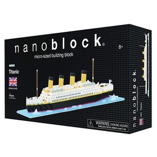 Titanic Nanoblocks - Micro Sized Building Block Ship Model Kit - Bed ...