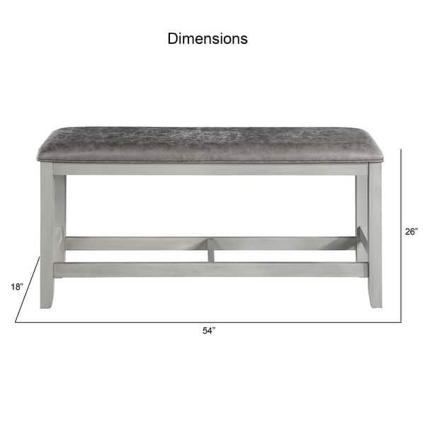Steve Silver Hasbrook Counter Height Dining Bench - Bed Bath & Beyond ...