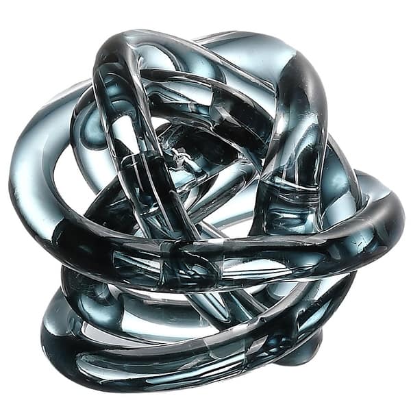 Luxury Lane Hand Blown Infinity Knot Sommerso Art Orbit Glass Ball 4-8 ...
