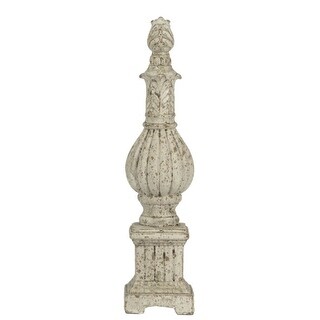 Classic Style Danna Finial Decorative Accent - 8.25" - Beige - Bed Bath ...