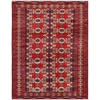Canvello Vintage Balouch Large Red Area Rugs - 3'11" X 5'4" - 3'11" X 5 ...