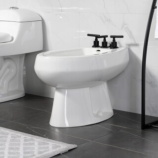 Kingston Brass Kaiser Three-Handle Vertical Spray Bidet Faucet with ...