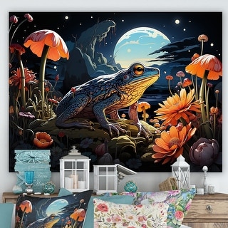 Designart "Cosmic Art Frog I" Frogs & Toadswall Art - Bed Bath & Beyond ...