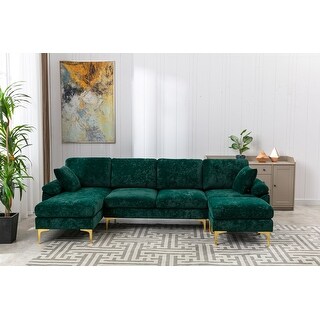 Emerald Upholstered Modular Sofa Recliner Sectional Couch wOttoman ...