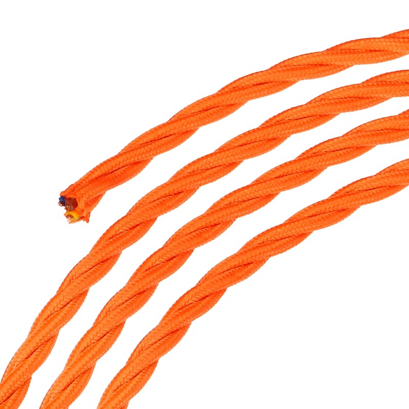 Twisted Cloth Covered Wire 3 Core 18AWG 5m/16.4ft,Electrical Cable ...