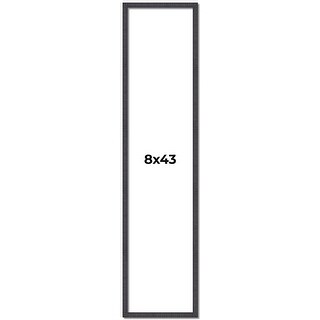 8x43 Frame Brown Solid Wood Picture Frame - Complete Modern Photo - Bed ...