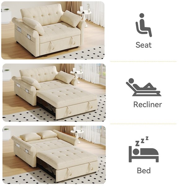 Couch folds into bed store