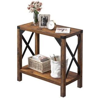 Farmhouse End Table Small Rectangular Side Table - Bed Bath & Beyond ...