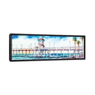 iCanvas "HB Pier" by Bill Drysdale Framed Canvas Print - Bed Bath ...