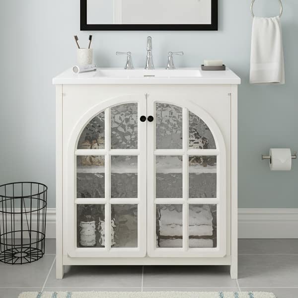 Christopher Knight Home - Ashcroft 31" Bathroom Vanity with Ceramic ...