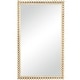 CosmoLiving by Cosmopolitan Gold Metal Room Wall Mirror with Beaded ...