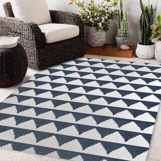 LASH NAVY Outdoor Rug By Becky Bailey - Bed Bath & Beyond - 34347997