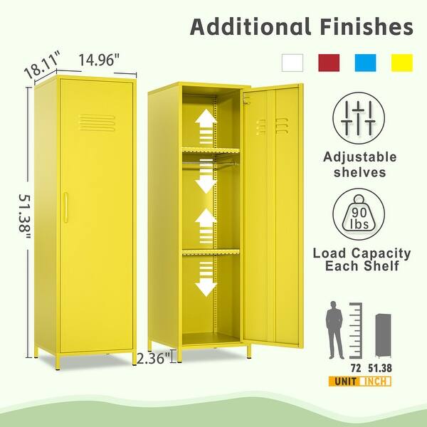 GEITIN Storage File Cabinet with Doors and Adjustable Shelves - Bed ...