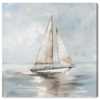 Lakeside Lullaby II Canvas Modern Beach Art by Art Remedy - Bed Bath ...