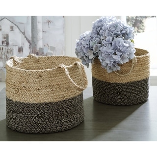 Signature Design by Ashley Parrish Basket Set (Set of 2) - 14" W x 14 ...