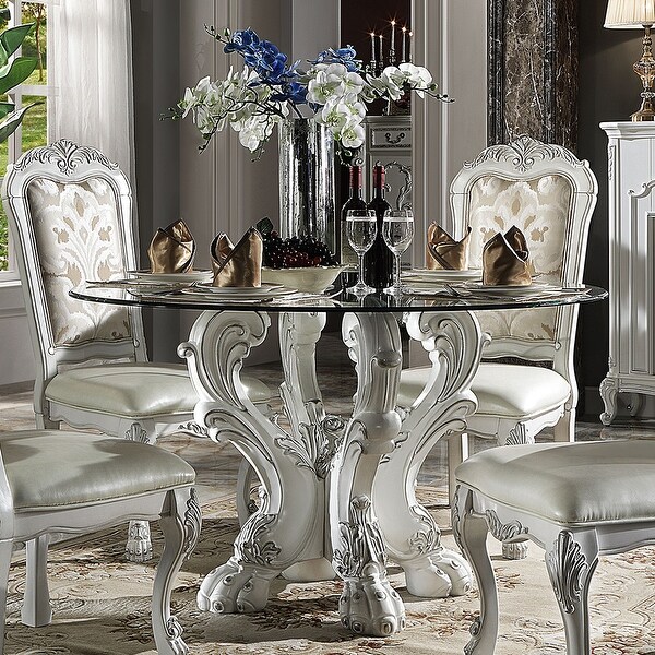 Bone white dining table store