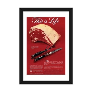 iCanvas "1940s American Meat Institute Beef Magazine Advert" by The ...