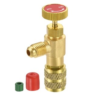 Charging Valve 1/4 SAE Male 5/16 SAE Female Thread Adapter Shut-off ...
