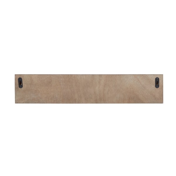 Brown MDF Rustic Wall Hook 5 x 24 x 1 - 24 x 1 x 5 - Bed Bath & Beyond ...