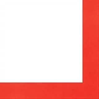 16x16 16 x 16 Flat Red Solid Wood Frame with UV Framer's Acrylic & Foam ...