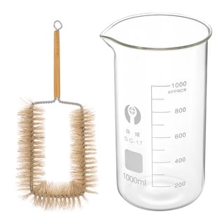 1000ml Tall Form Glass Beaker with Brush, 3.3 Glass Graduated Measuring ...