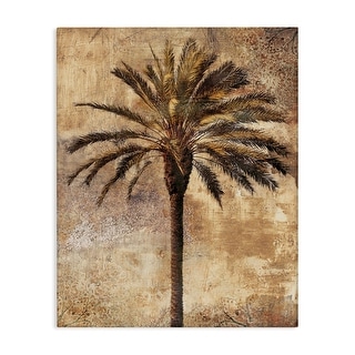 Stupell Distressed Palm Tree Canvas Wall Art Design By Dan Sproul - Bed ...
