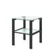 Black tea table glass side table bedroom corner table - Bed Bath ...