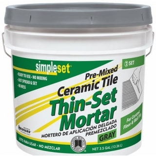 Simpleset Thin Set Mortar 3.5-gallon, gray - Bed Bath & Beyond - 24330719